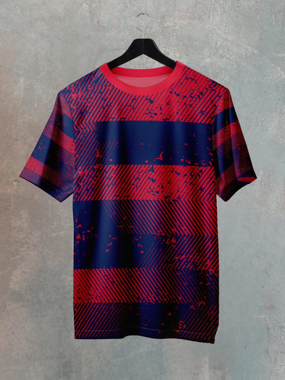 Diagonal Red Abstract Mesh Pattern Sports T-shirt for men – Maxosports