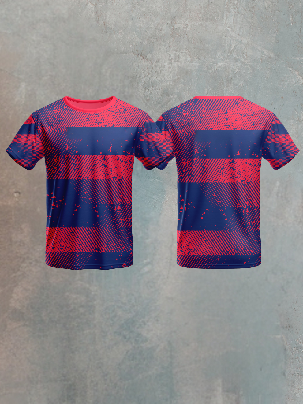 Diagonal Red Abstract Mesh Pattern Sports T-shirt for men – Maxosports